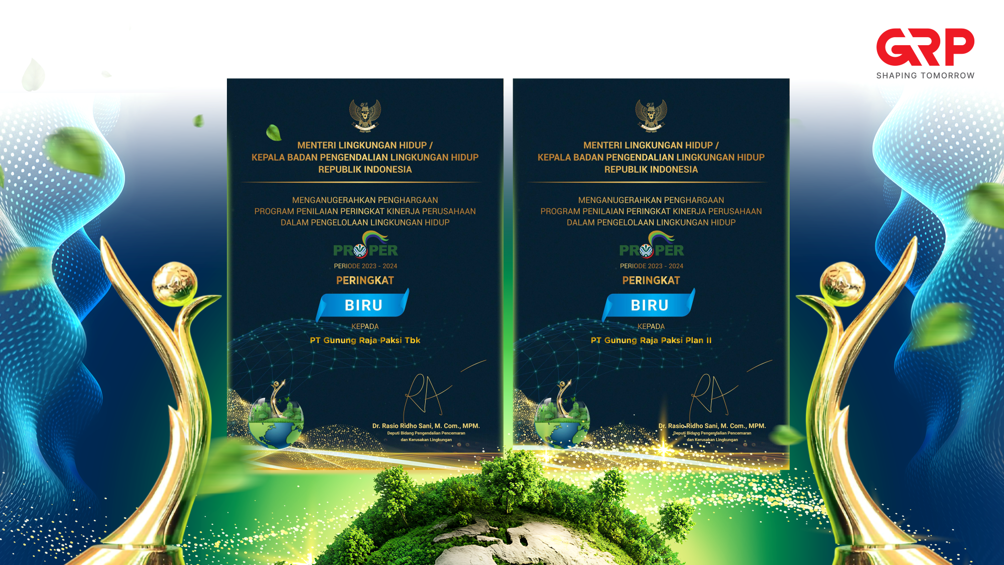 Kembali Raih PROPER, Tegaskan Kepatuhan Lingkungan dan Peran Aktif GRP ...